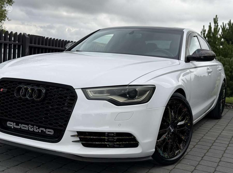 White Audi A6 2012 in Kaunas, with an engine capacity of 3.00 L and mileage of 396 thousand km for 8550 €, photo 19 on AUTOMOTO.COM.LV
