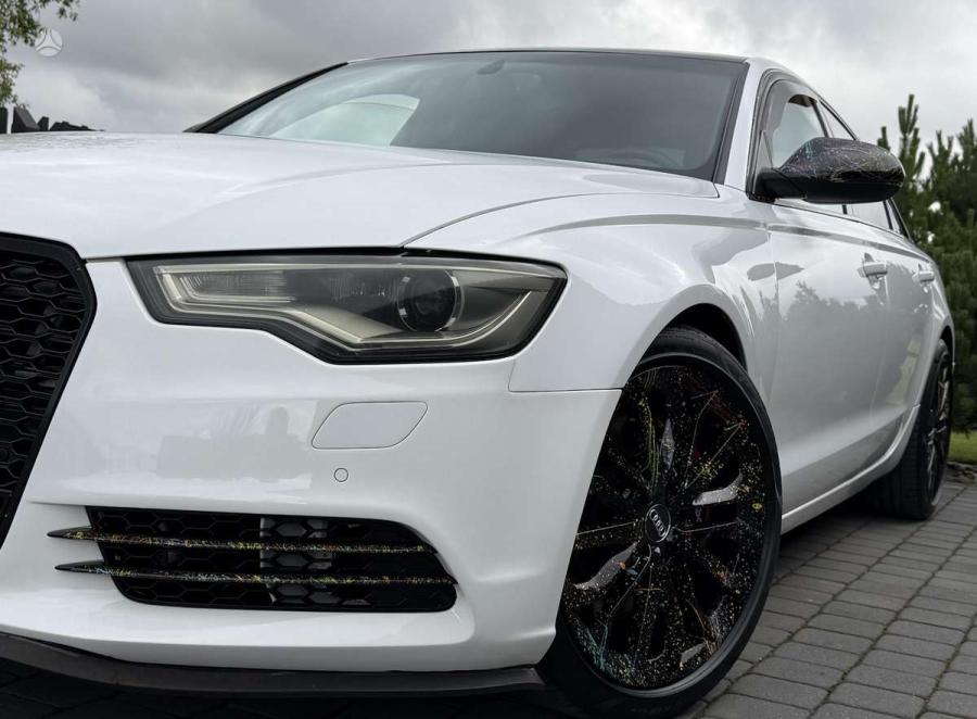 White Audi A6 2012 in Kaunas, with an engine capacity of 3.00 L and mileage of 396 thousand km for 8550 €, photo 20 on AUTOMOTO.COM.LV