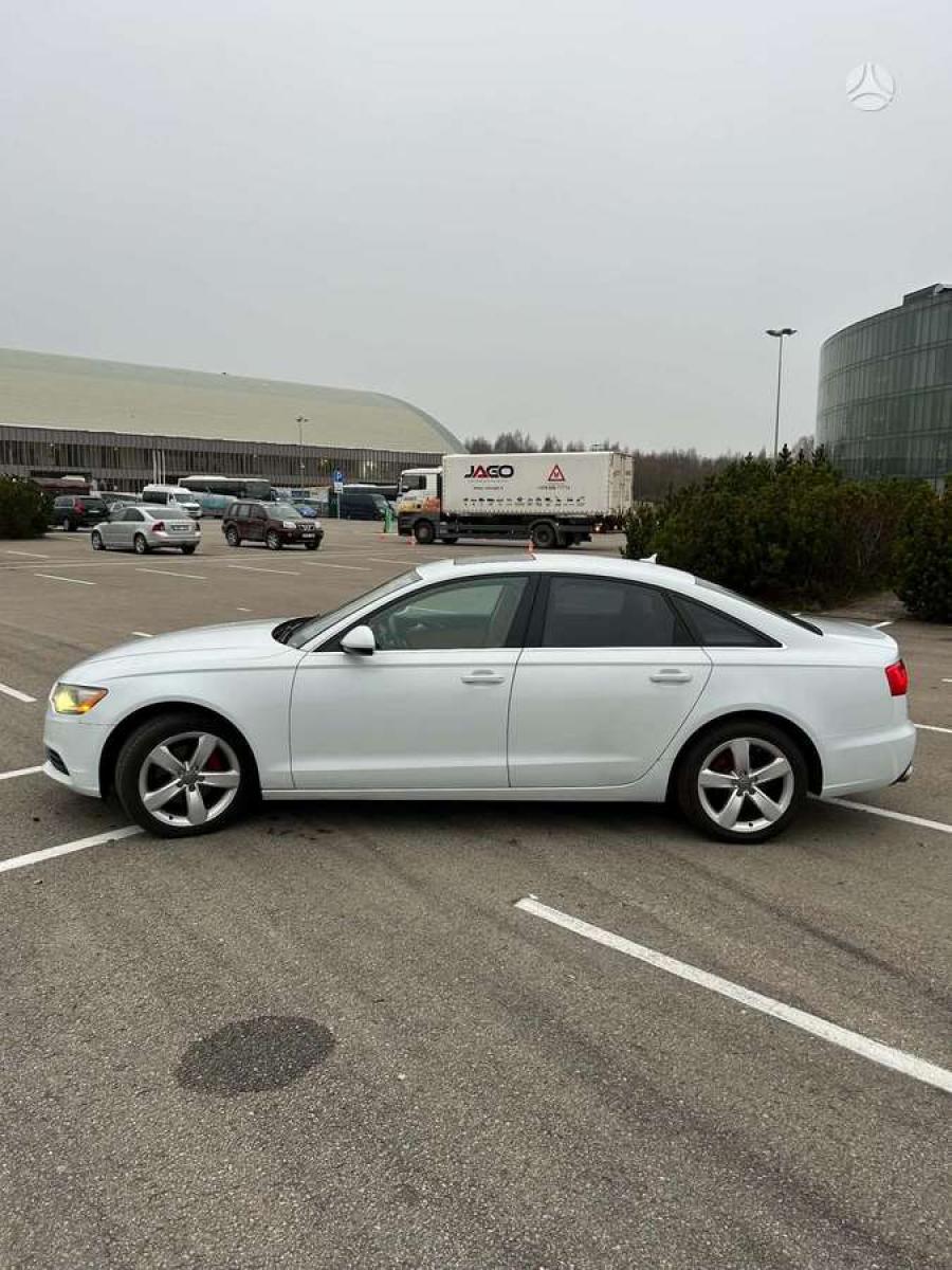 White Audi A6 2012 in Siauliai, with an engine capacity of 1.98 L and mileage of 284 thousand km for 8500 €, photo 6 on AUTOMOTO.COM.LV