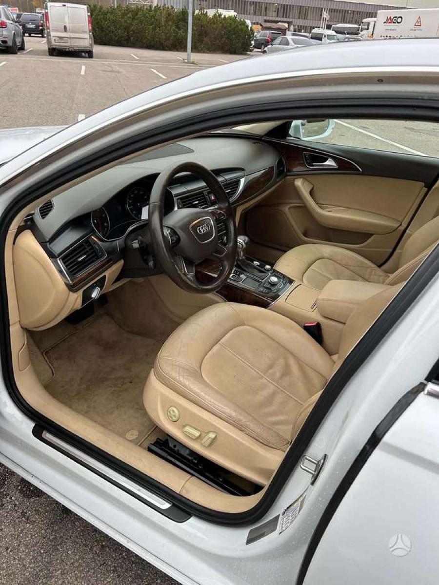 White Audi A6 2012 in Siauliai, with an engine capacity of 1.98 L and mileage of 284 thousand km for 8500 €, photo 12 on AUTOMOTO.COM.LV