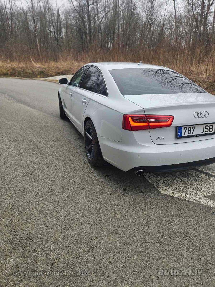 White Audi A6 2013 in Tallinn, with an engine capacity of 3.00 L and mileage of 299 thousand km for 10900 €, photo 6 on AUTOMOTO.COM.LV