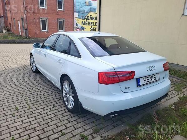 White Audi A6 2013 in Madona, with an engine capacity of 3.00 L and mileage of 130 thousand km for 18000 €, photo 3 on AUTOMOTO.COM.LV