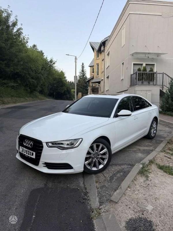 White Audi A6 2013 in Vilnius, with an engine capacity of 2.97 L and mileage of 145 thousand km for 12300 €, photo 1 on AUTOMOTO.COM.LV