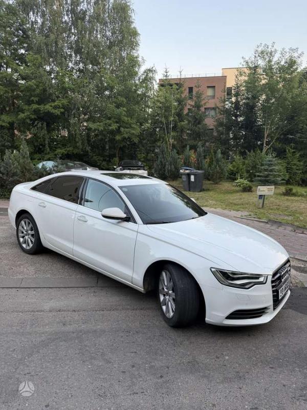 White Audi A6 2013 in Vilnius, with an engine capacity of 2.97 L and mileage of 145 thousand km for 12300 €, photo 2 on AUTOMOTO.COM.LV
