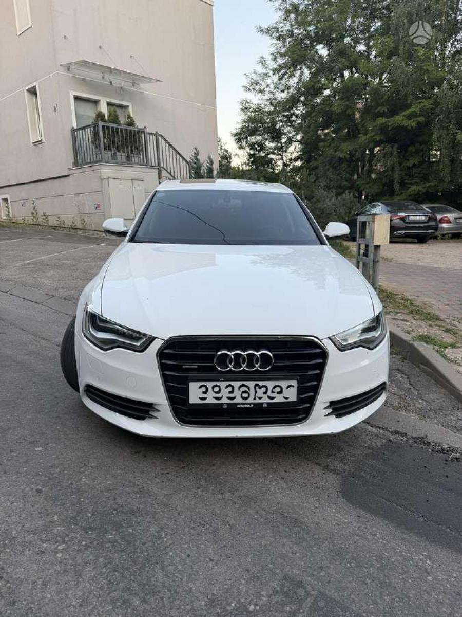 White Audi A6 2013 in Vilnius, with an engine capacity of 2.97 L and mileage of 145 thousand km for 12300 €, photo 4 on AUTOMOTO.COM.LV