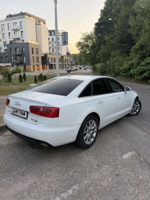 White Audi A6 2013 in Vilnius, with an engine capacity of 2.97 L and mileage of 145 thousand km for 12300 €, photo 6 on AUTOMOTO.COM.LV
