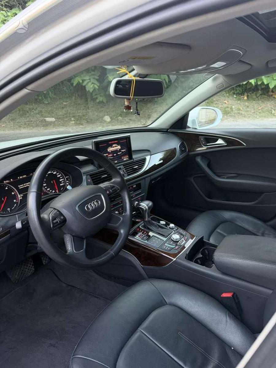 White Audi A6 2013 in Vilnius, with an engine capacity of 2.97 L and mileage of 145 thousand km for 12300 €, photo 10 on AUTOMOTO.COM.LV