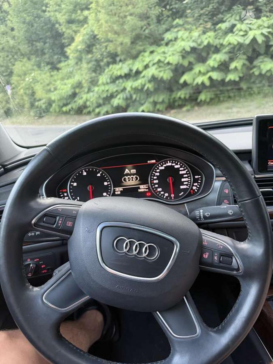 White Audi A6 2013 in Vilnius, with an engine capacity of 2.97 L and mileage of 145 thousand km for 12300 €, photo 11 on AUTOMOTO.COM.LV