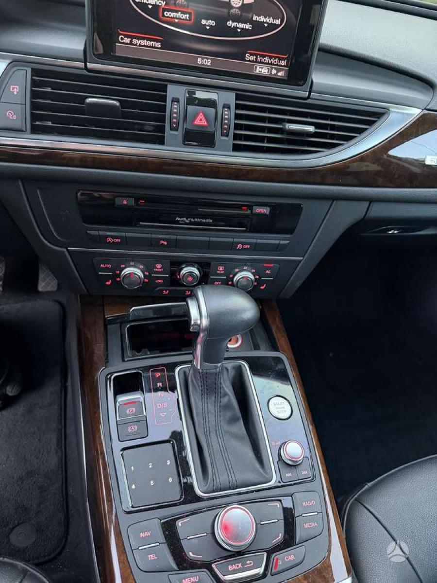White Audi A6 2013 in Vilnius, with an engine capacity of 2.97 L and mileage of 145 thousand km for 12300 €, photo 12 on AUTOMOTO.COM.LV