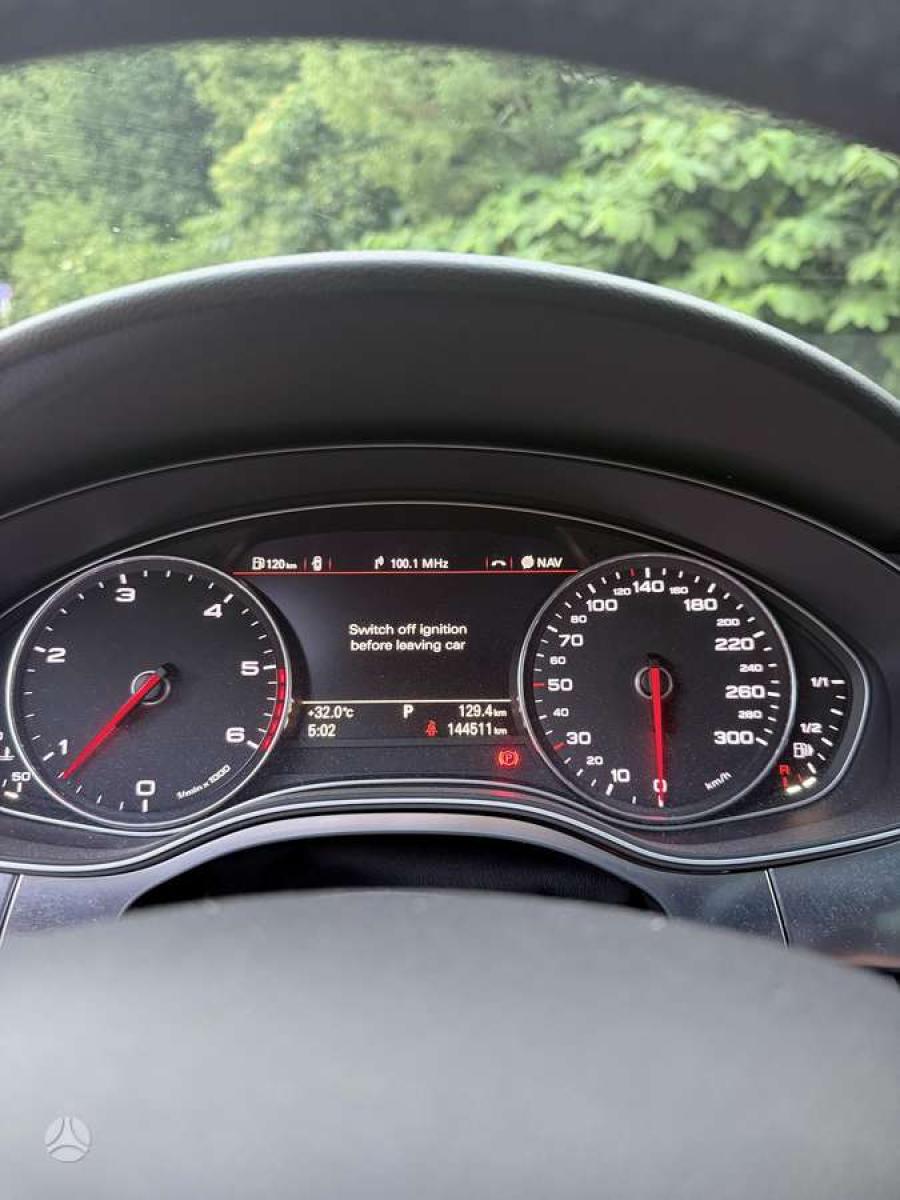 White Audi A6 2013 in Vilnius, with an engine capacity of 2.97 L and mileage of 145 thousand km for 12300 €, photo 14 on AUTOMOTO.COM.LV