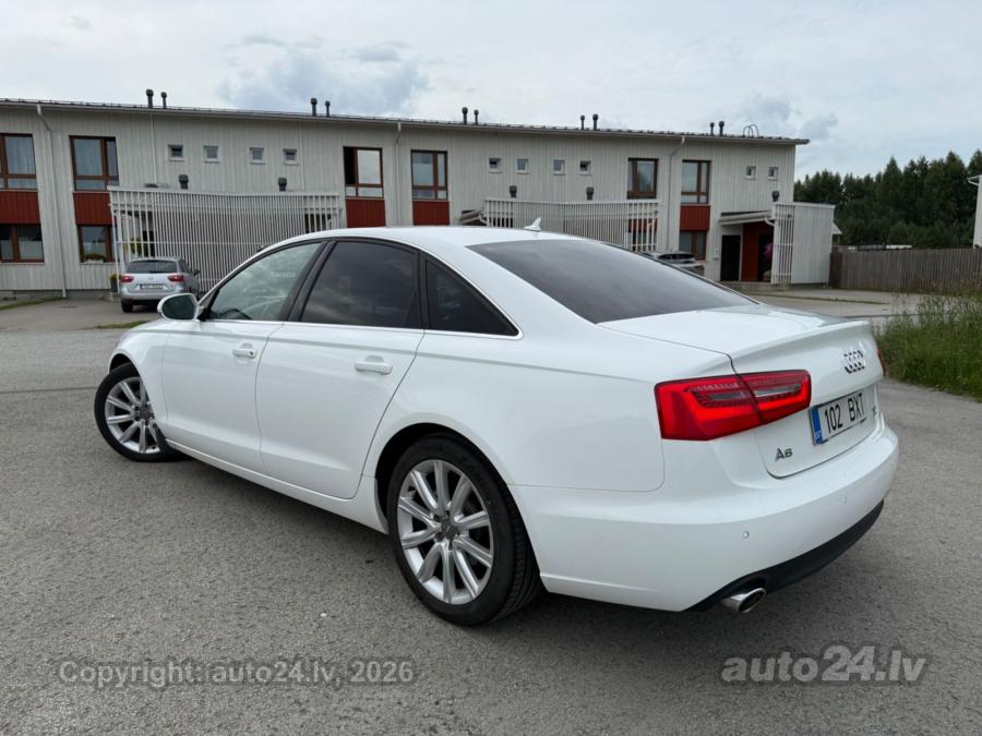 White Audi A6 2013 in Tallinn, with an engine capacity of 3.00 L and mileage of 279 thousand km for 9999 €, photo 4 on AUTOMOTO.COM.LV