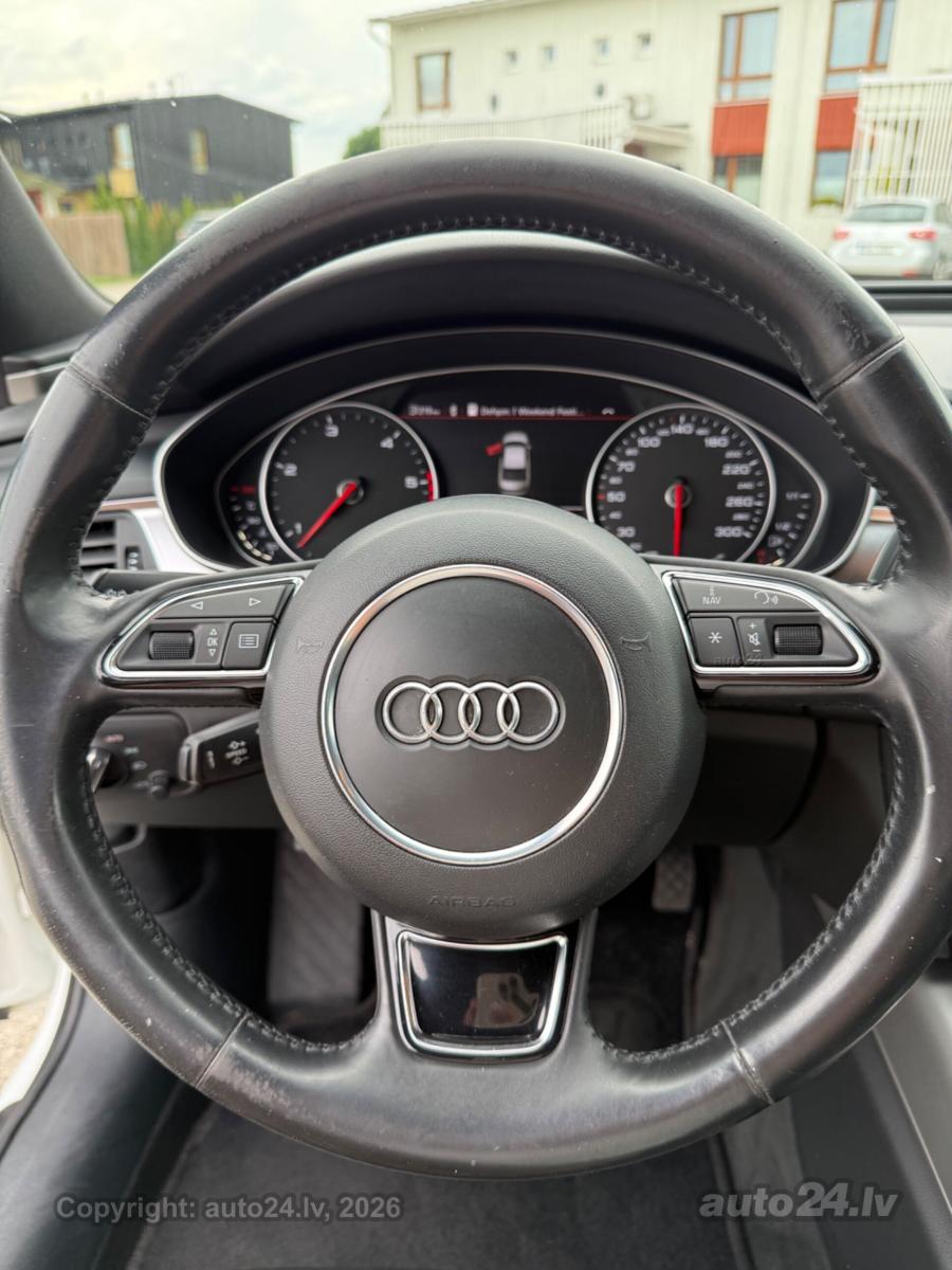 White Audi A6 2013 in Tallinn, with an engine capacity of 3.00 L and mileage of 279 thousand km for 9999 €, photo 14 on AUTOMOTO.COM.LV