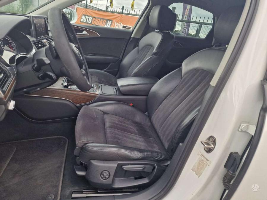 White Audi A6 2013 in Kaunas, with an engine capacity of 2.97 L and mileage of 241 thousand km for 11500 €, photo 14 on AUTOMOTO.COM.LV