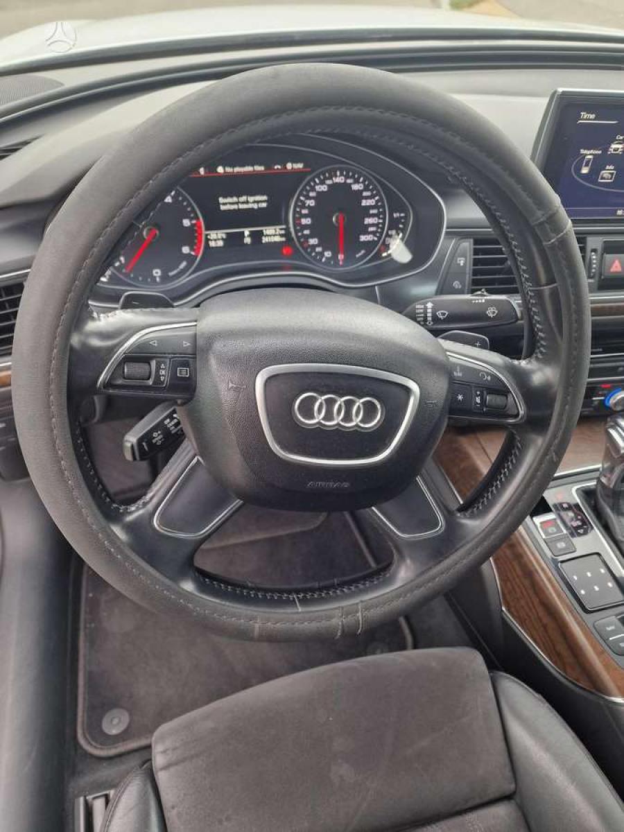 White Audi A6 2013 in Kaunas, with an engine capacity of 2.97 L and mileage of 241 thousand km for 11500 €, photo 17 on AUTOMOTO.COM.LV