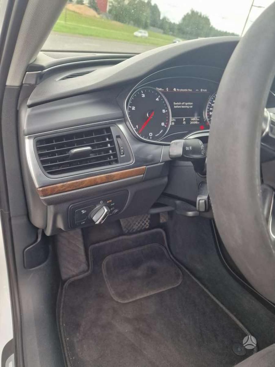 White Audi A6 2013 in Kaunas, with an engine capacity of 2.97 L and mileage of 241 thousand km for 11500 €, photo 20 on AUTOMOTO.COM.LV