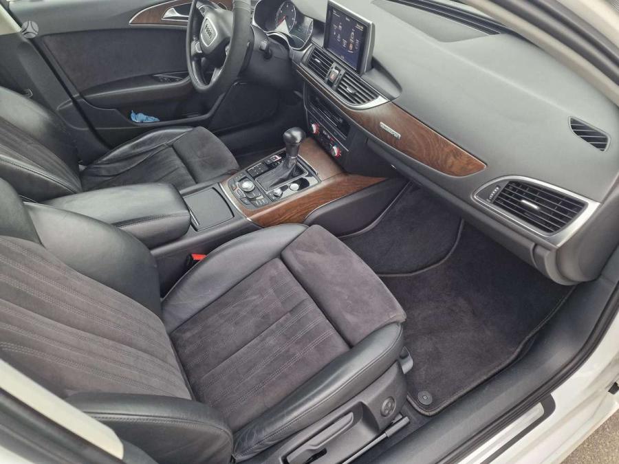 White Audi A6 2013 in Kaunas, with an engine capacity of 2.97 L and mileage of 241 thousand km for 11500 €, photo 23 on AUTOMOTO.COM.LV