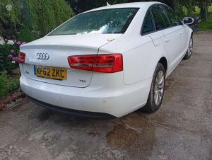 White Audi A6 2013 in Jonava, with an engine capacity of 1.97 L and mileage of 178 thousand km for 2900 €, photo 4 on AUTOMOTO.COM.LV