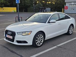 White Audi A6 2013 in Vilnius, with an engine capacity of 1.98 L and mileage of 291 thousand km for 8990 €, photo  on AUTOMOTO.COM.LV