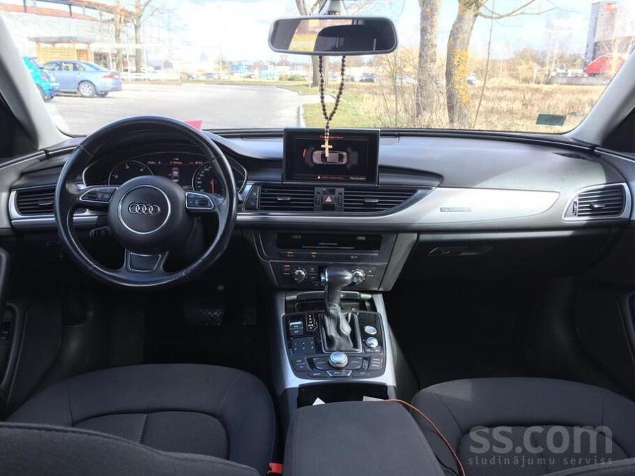 White Audi A6 2013 in Riga, with an engine capacity of 3.00 L and mileage of 230 thousand km for 10350 €, photo 5 on AUTOMOTO.COM.LV