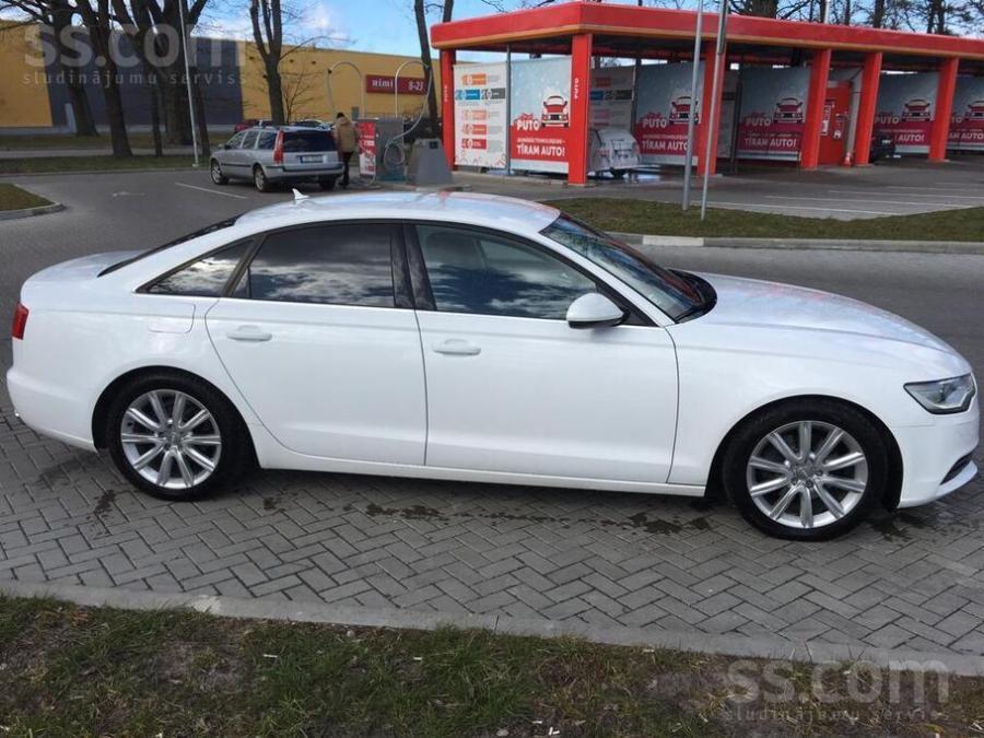 White Audi A6 2013 in Riga, with an engine capacity of 3.00 L and mileage of 230 thousand km for 10350 €, photo 7 on AUTOMOTO.COM.LV