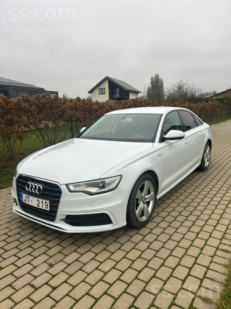 White Audi A6 2014 in Riga, with an engine capacity of 2.00 L and mileage of 306 thousand km for 9500 €, photo 4 on AUTOMOTO.COM.LV