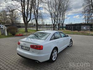 White Audi A6 2014 in Riga, with an engine capacity of 3.00 L and mileage of 327 thousand km for 10200 €, photo 4 on AUTOMOTO.COM.LV
