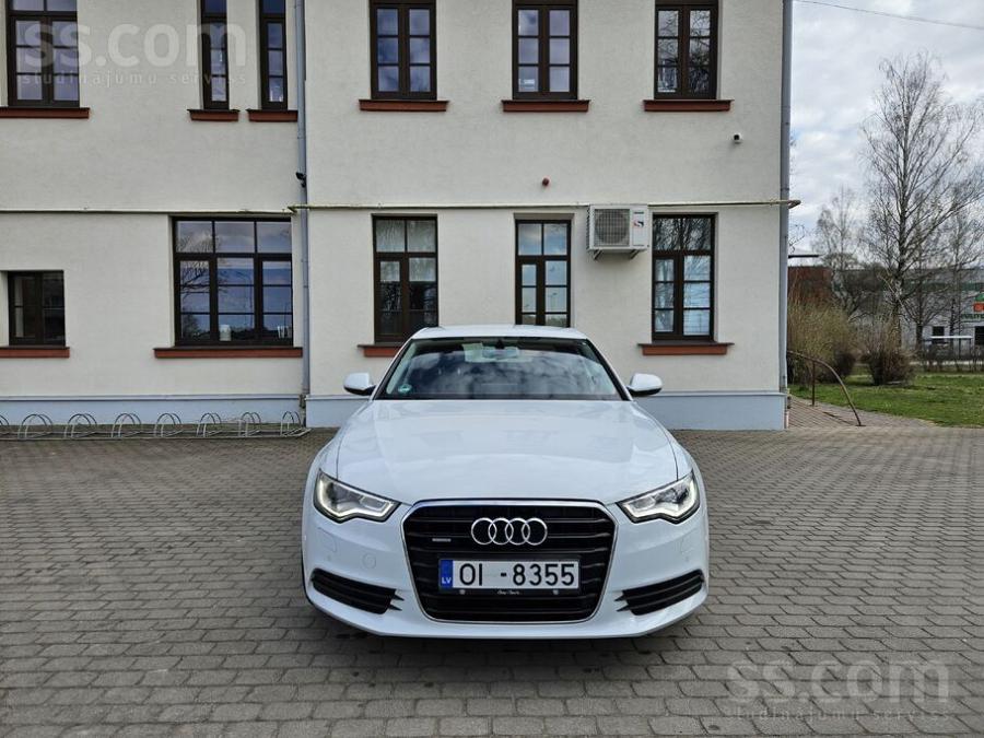 White Audi A6 2014 in Riga, with an engine capacity of 3.00 L and mileage of 327 thousand km for 10200 €, photo 6 on AUTOMOTO.COM.LV