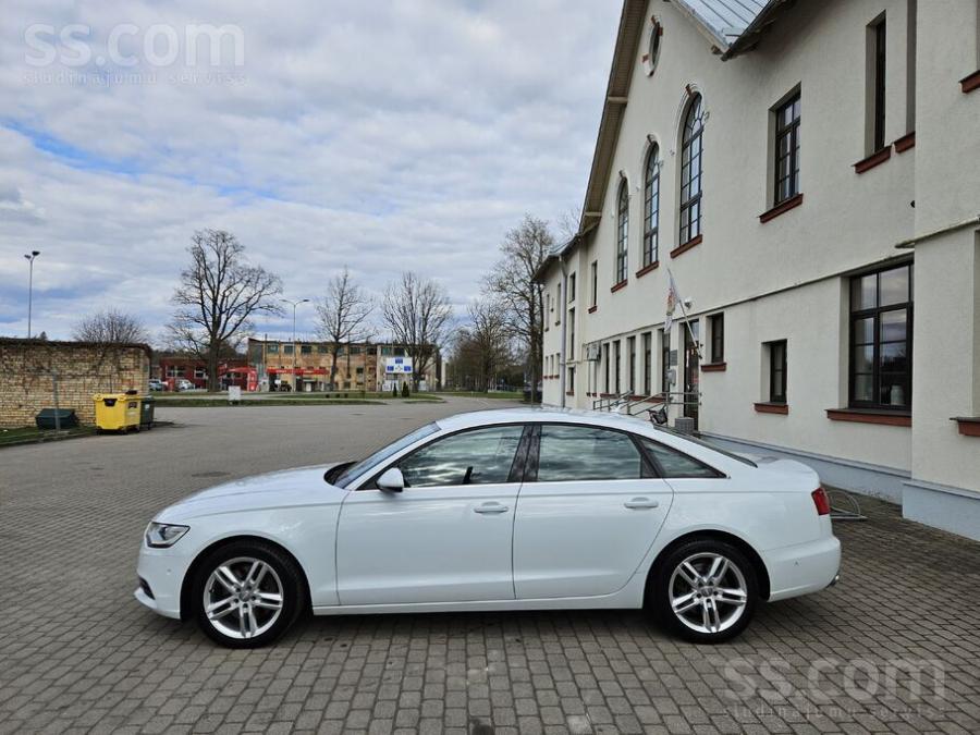 White Audi A6 2014 in Riga, with an engine capacity of 3.00 L and mileage of 327 thousand km for 10200 €, photo 8 on AUTOMOTO.COM.LV