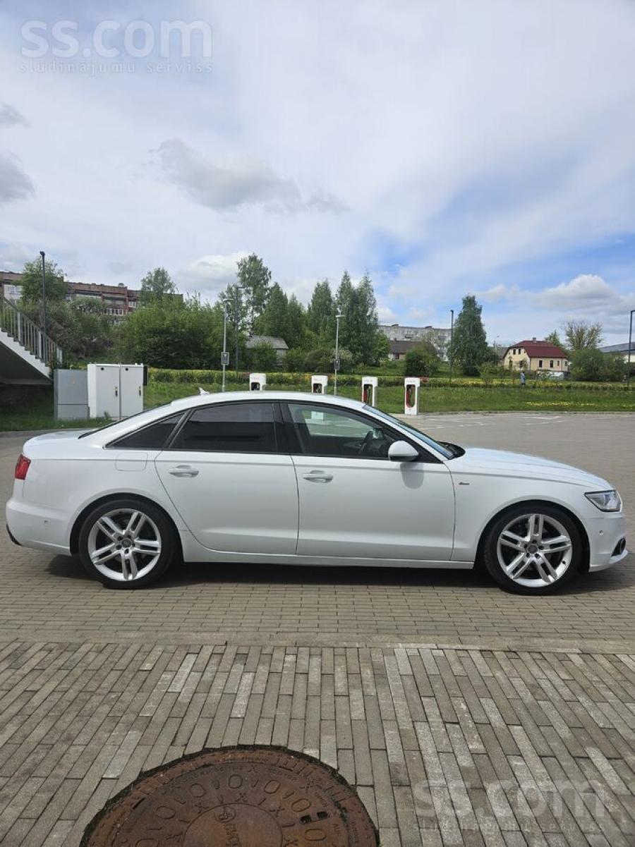 White Audi A6 2014 in Rezekne, with an engine capacity of 3.00 L and mileage of 280 thousand km for 10900 €, photo 3 on AUTOMOTO.COM.LV