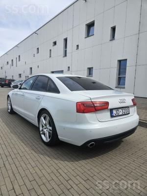 White Audi A6 2014 in Rezekne, with an engine capacity of 3.00 L and mileage of 280 thousand km for 10900 €, photo 5 on AUTOMOTO.COM.LV
