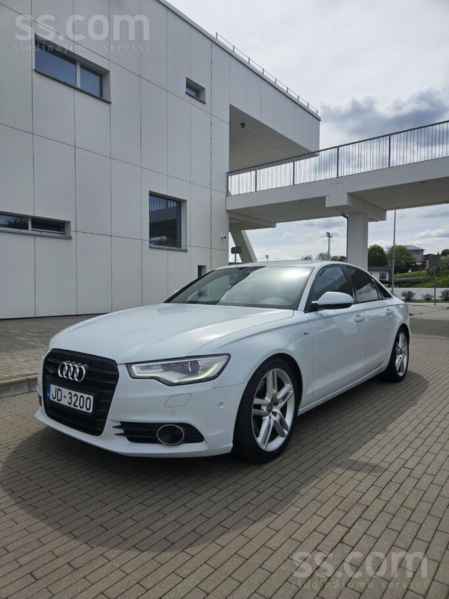 White Audi A6 2014 in Rezekne, with an engine capacity of 3.00 L and mileage of 280 thousand km for 10900 €, photo 6 on AUTOMOTO.COM.LV