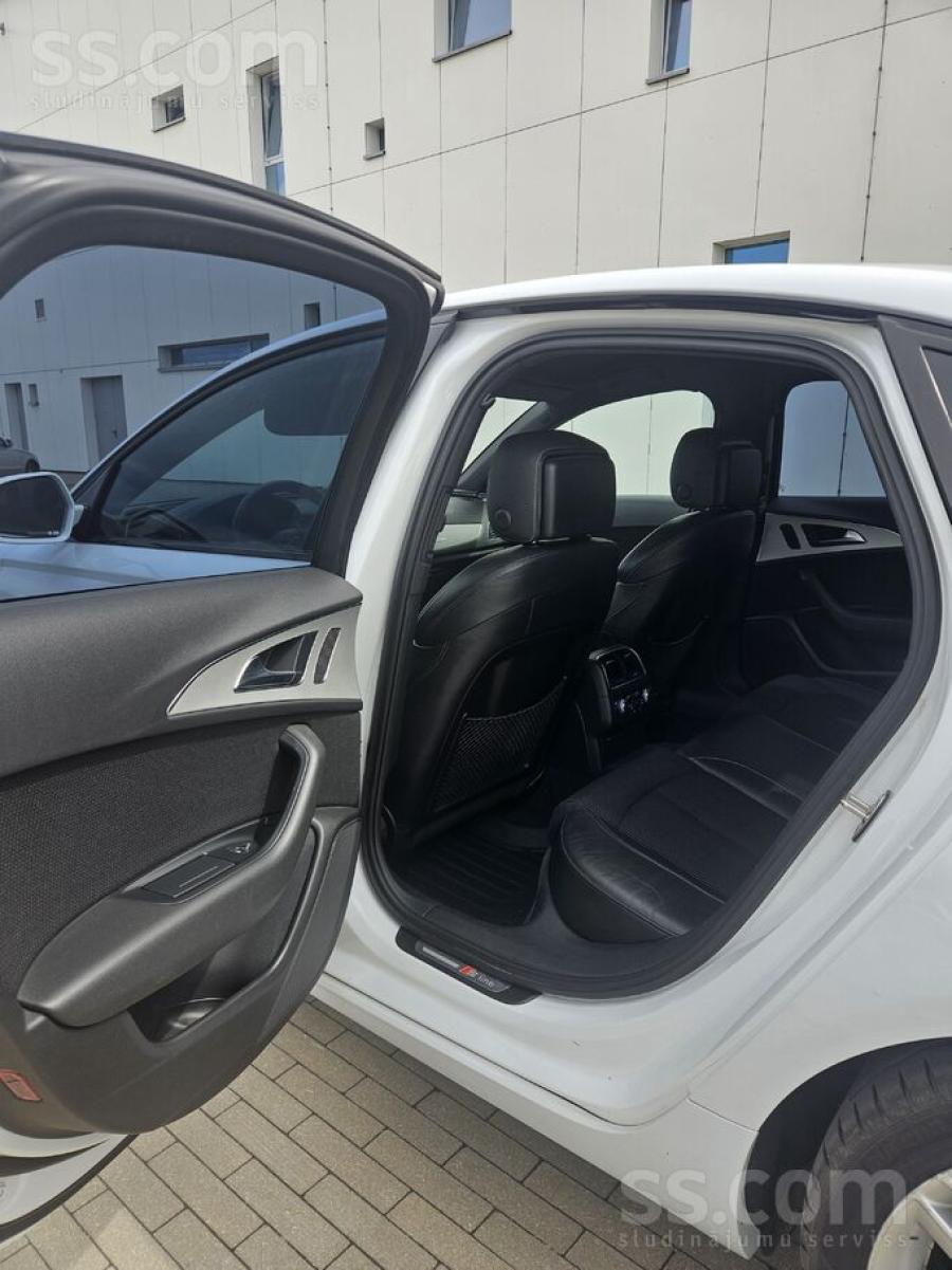 White Audi A6 2014 in Rezekne, with an engine capacity of 3.00 L and mileage of 280 thousand km for 10900 €, photo 7 on AUTOMOTO.COM.LV