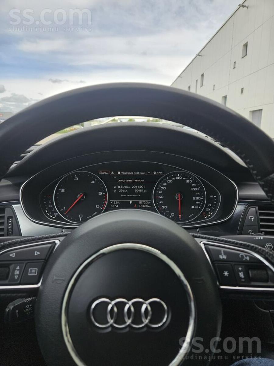 White Audi A6 2014 in Rezekne, with an engine capacity of 3.00 L and mileage of 280 thousand km for 10900 €, photo 17 on AUTOMOTO.COM.LV