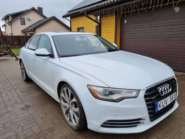 White Audi A6 2014 in Kaunas, with an engine capacity of 1.98 L and mileage of 208 thousand km for 7500 €, photo 1 on AUTOMOTO.COM.LV