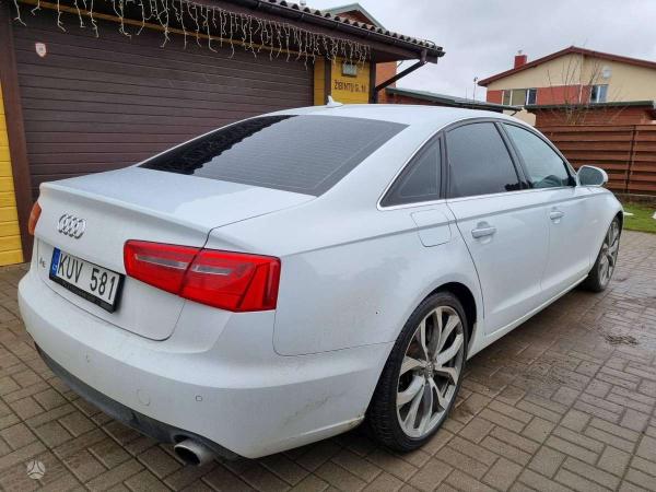 White Audi A6 2014 in Kaunas, with an engine capacity of 1.98 L and mileage of 208 thousand km for 7500 €, photo 4 on AUTOMOTO.COM.LV