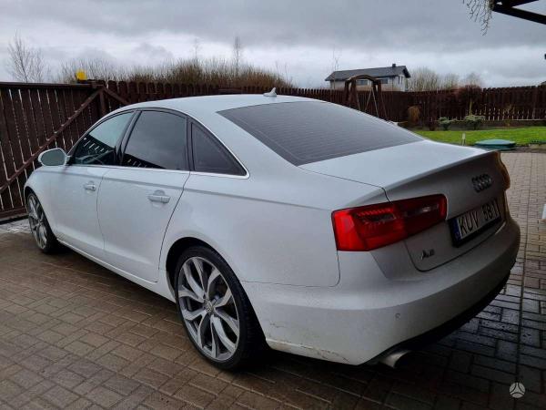 White Audi A6 2014 in Kaunas, with an engine capacity of 1.98 L and mileage of 208 thousand km for 7500 €, photo 6 on AUTOMOTO.COM.LV