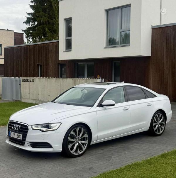 Balts Audi A6 2014 Viļņa, ar dzinēja tilpumu 1.98 L un nobraukumu 202 tūkst. km par 7300 €, foto 1 vietnē AUTOMOTO.COM.LV