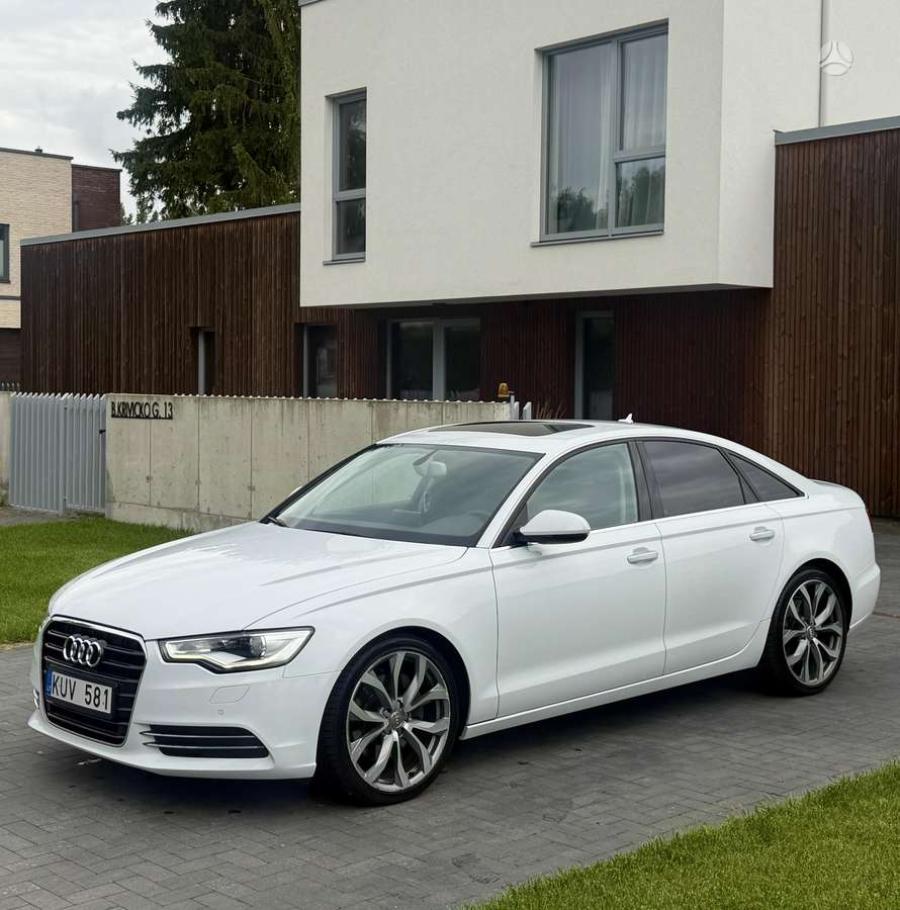 Balts Audi A6 2014 Viļņa, ar dzinēja tilpumu 1.98 L un nobraukumu 202 tūkst. km par 7300 €, foto 1 vietnē AUTOMOTO.COM.LV