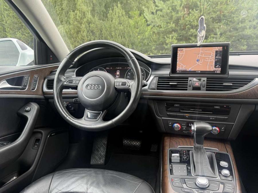 Balts Audi A6 2014 Viļņa, ar dzinēja tilpumu 1.98 L un nobraukumu 202 tūkst. km par 7300 €, foto 19 vietnē AUTOMOTO.COM.LV