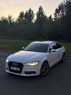 Balts Audi A6 2014 Viļņa, ar dzinēja tilpumu 1.98 L un nobraukumu 200 tūkst. km par 7100 €, foto  vietnē AUTOMOTO.COM.LV