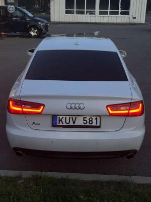 White Audi A6 2014 in Vilnius, with an engine capacity of 1.98 L and mileage of 200 thousand km for 7100 €, photo 3 on AUTOMOTO.COM.LV