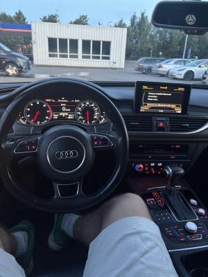 White Audi A6 2014 in Vilnius, with an engine capacity of 1.98 L and mileage of 200 thousand km for 7100 €, photo 5 on AUTOMOTO.COM.LV
