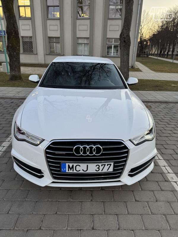 Balts Audi A6 2016 Kauņa, ar dzinēja tilpumu 2.00 L un nobraukumu 206 tūkst. km par 14750 €, foto 1 vietnē AUTOMOTO.COM.LV