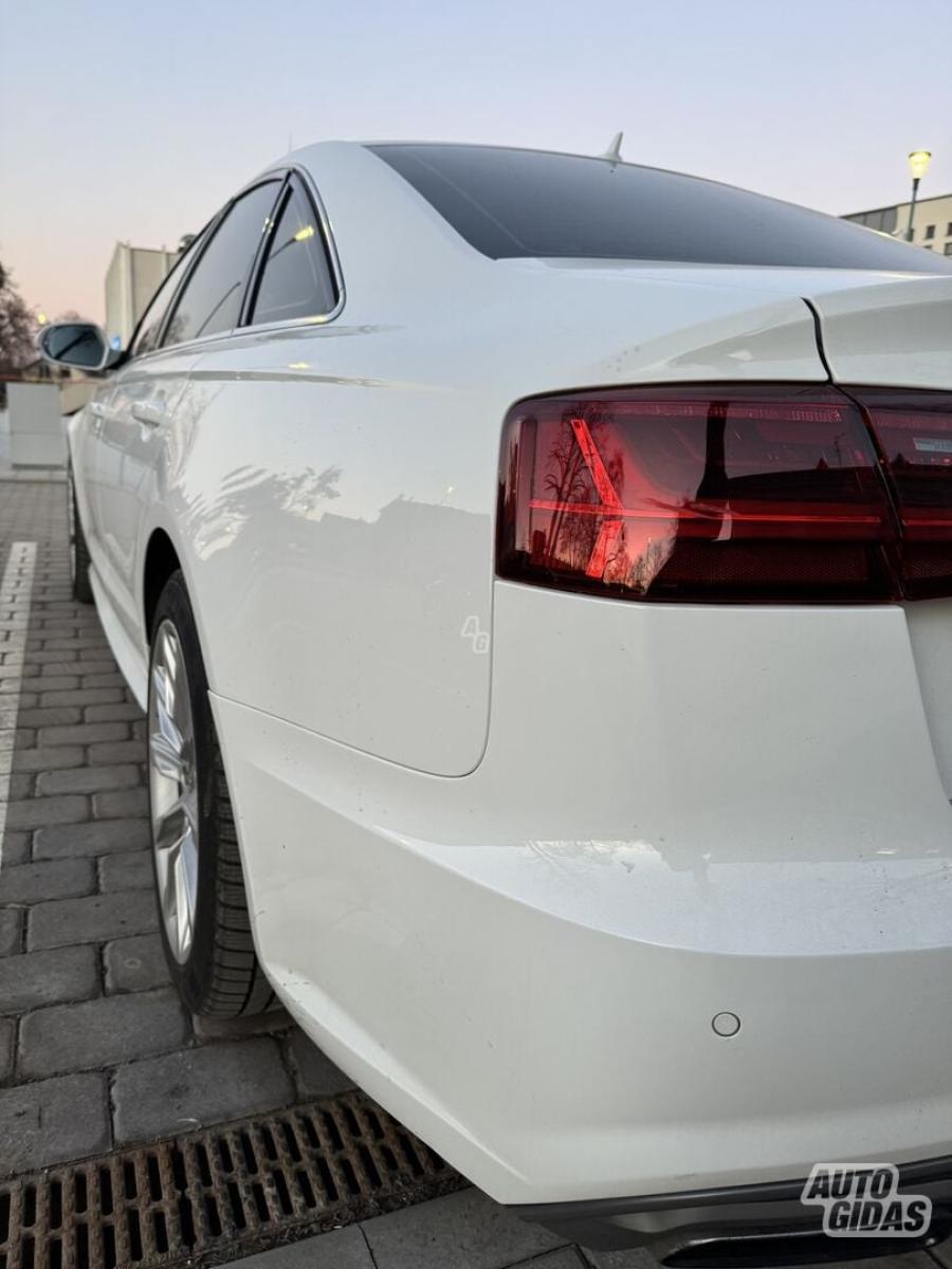 White Audi A6 2016 in Kaunas, with an engine capacity of 2.00 L and mileage of 206 thousand km for 14750 €, photo 5 on AUTOMOTO.COM.LV