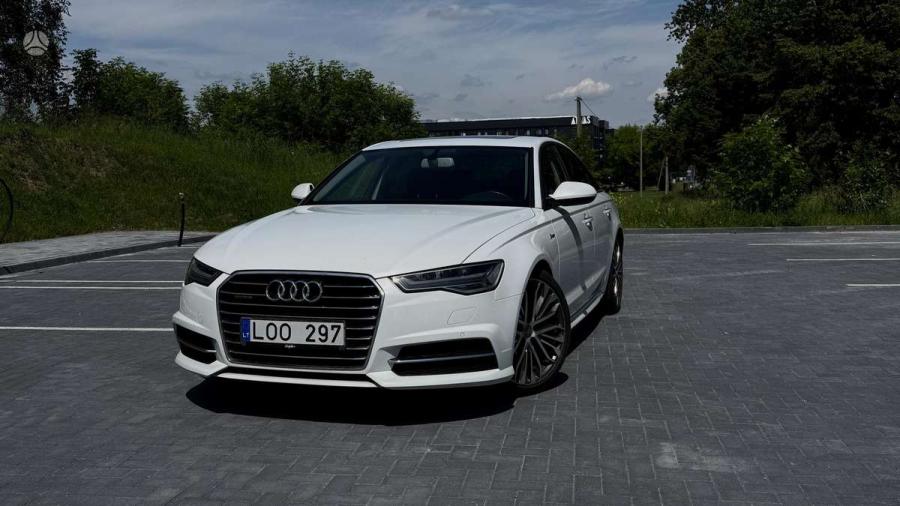 White Audi A6 2016 in Vilnius, with an engine capacity of 3.00 L and mileage of 170 thousand km for 16500 €, photo 1 on AUTOMOTO.COM.LV