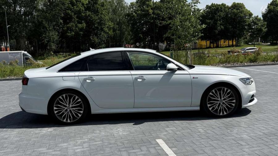 White Audi A6 2016 in Vilnius, with an engine capacity of 3.00 L and mileage of 170 thousand km for 16500 €, photo 3 on AUTOMOTO.COM.LV