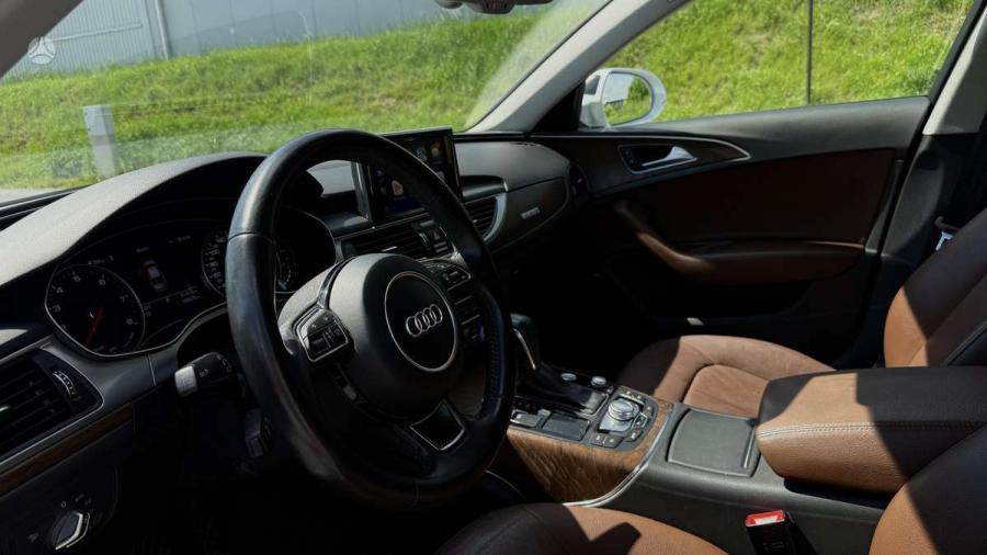 White Audi A6 2016 in Vilnius, with an engine capacity of 3.00 L and mileage of 170 thousand km for 16500 €, photo 6 on AUTOMOTO.COM.LV