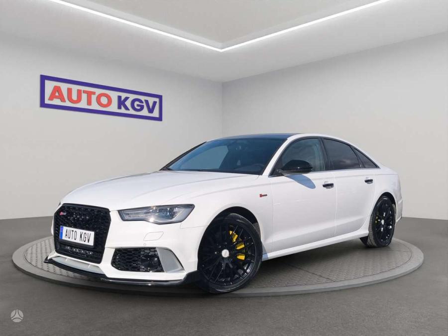 White Audi A6 2016 in Vilnius, with an engine capacity of 3.00 L and mileage of 184 thousand km for 15999 €, photo 1 on AUTOMOTO.COM.LV