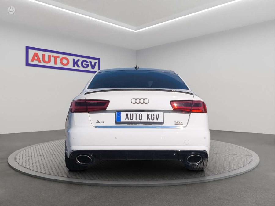 White Audi A6 2016 in Vilnius, with an engine capacity of 3.00 L and mileage of 184 thousand km for 15999 €, photo 5 on AUTOMOTO.COM.LV