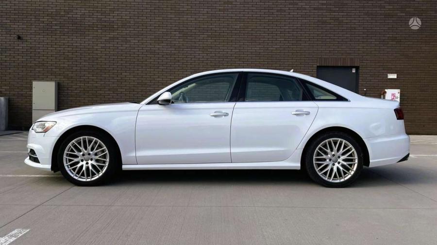 White Audi A6 2016 in Vilnius, with an engine capacity of 1.98 L and mileage of 96 thousand km for 11950 €, photo 5 on AUTOMOTO.COM.LV